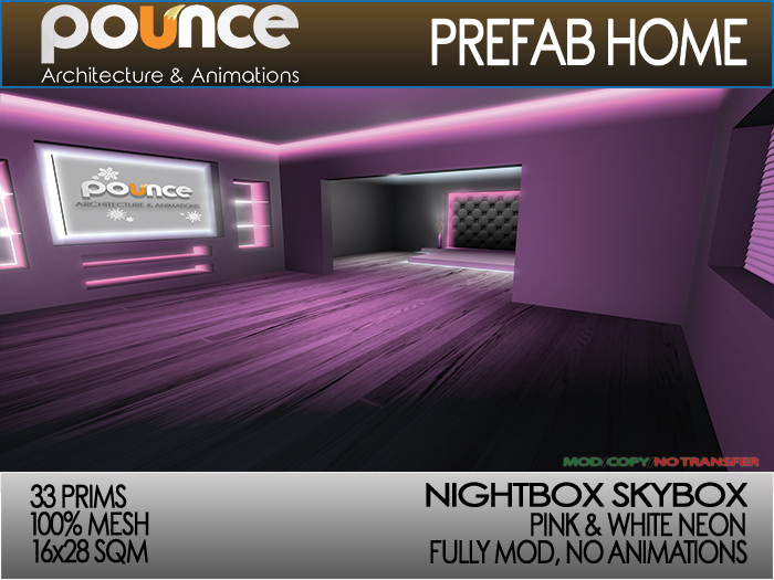 Second Life Marketplace - POUNCE - Nightbox - Pink & White